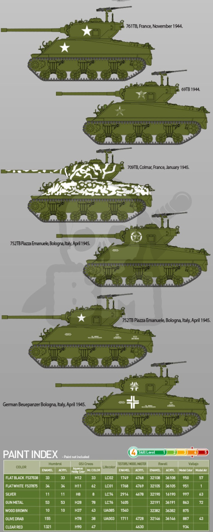 Battle-Models > Academy 13500 M4A3 (76)W US Army Battle of Bulge 1:35